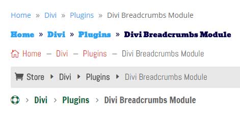 Divi Breadcrumbs Module